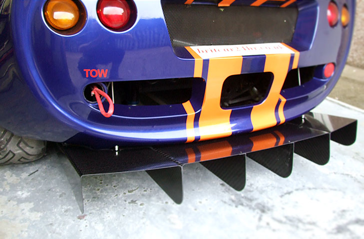 REVERIE Lotus 3 Element Wide Carbon Fibre Diffuser to fit Wide Mid ...